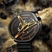 Hexagon Black Waterproof Skeleton Dial Men's Quartz Watch Sapphire ...