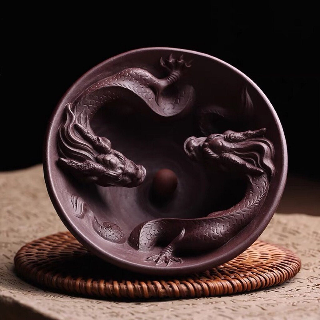 Zisha Teacup Master Cup, Shuanglongxizhu Teacup Souvenir Gift, Chinese ...