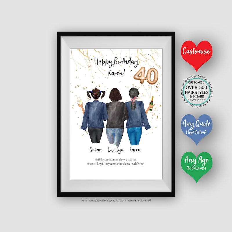 Best Friends Trio - Etsy