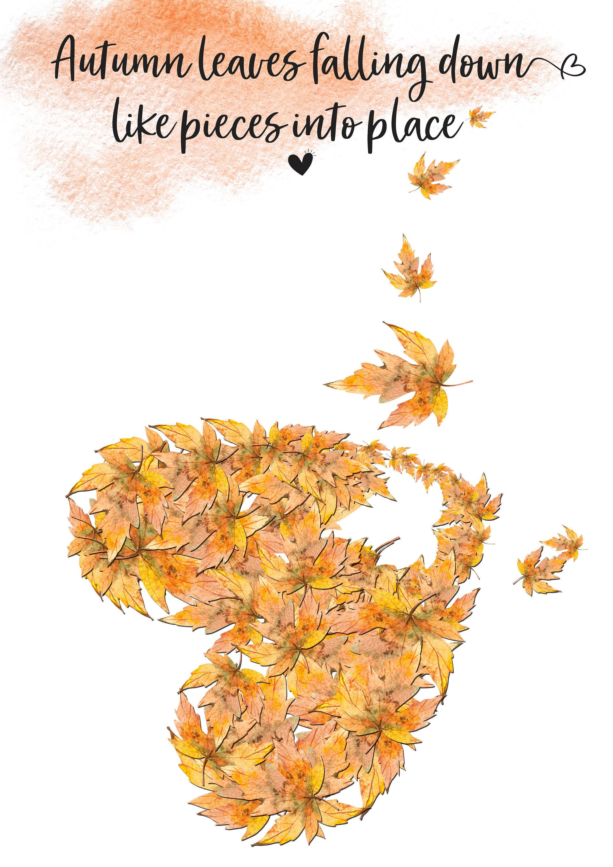 Autumn Leaves Falling Down Like Pieces Into Place