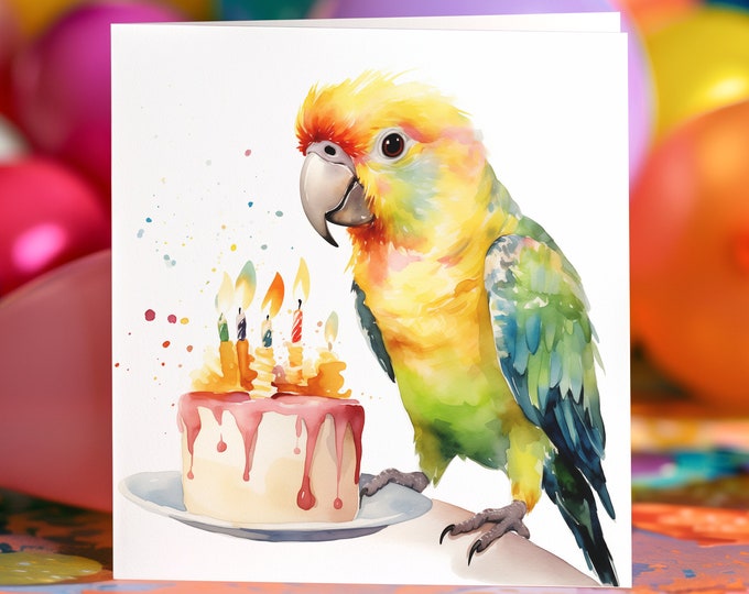 Happy Birdthday! Bird Birthday Card - Etsy