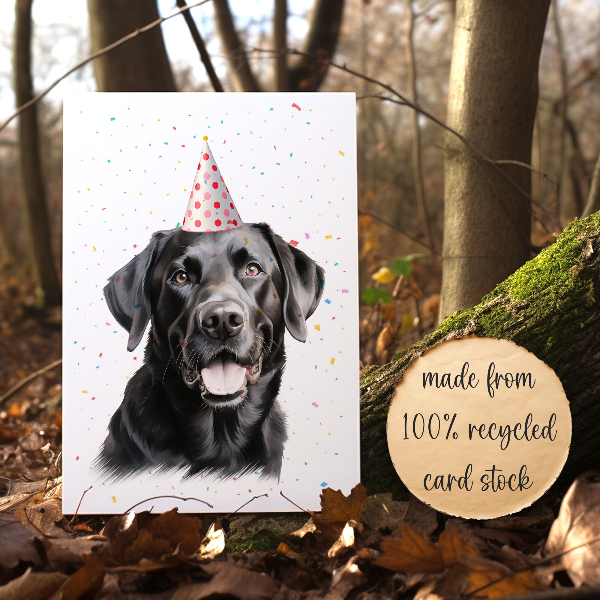 Labrador Birthday Card A Card for Dog Lovers Dog Card Cute Gift Dog ...