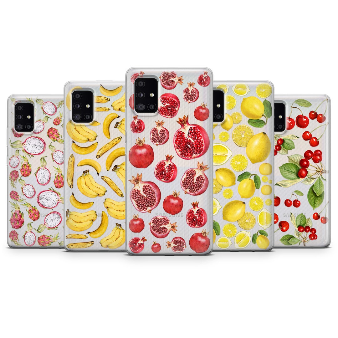 Fruit Illustration Phone Case Abstract Food Clear Gel Cover Fits for ...