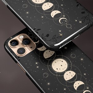 Moon Phases Celestial iPhone 14 13 12 11 Pro Max Case iPhone X XR XS ...