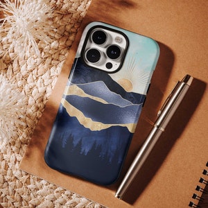 Mountain Art Abstract iPhone Case 14 13 12 11 Pro Max iPhone X Case XR XS Max Samsung Galaxy S23 ...