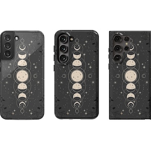 Moon Phases Celestial iPhone 14 13 12 11 Pro Max Case iPhone X XR XS ...