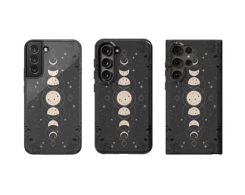 Moon Phases Celestial iPhone 14 13 12 11 Pro Max Case iPhone X XR XS ...