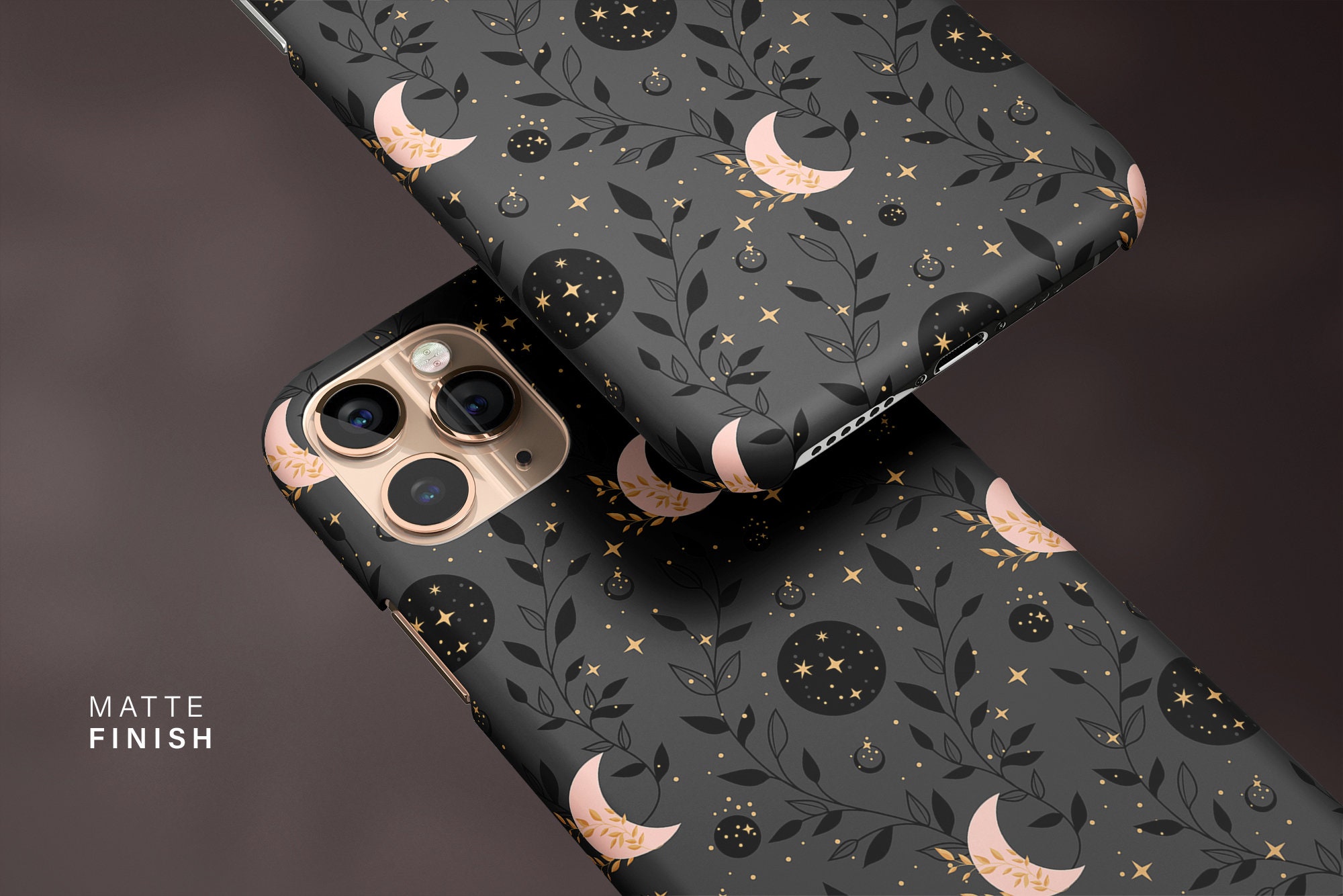 MOON Iphone 12 11 Pro Case Floral Celestial Iphone 12 Mini - Etsy