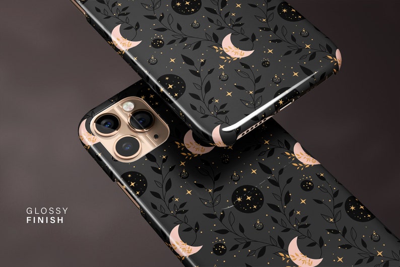 MOON Iphone 12 11 Pro Case Floral Celestial Iphone 12 Mini - Etsy