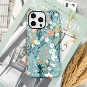 SPRING Cute Wildflowers iPhone Case 14 13 12 11 Pro Max, Pastel Floral ...