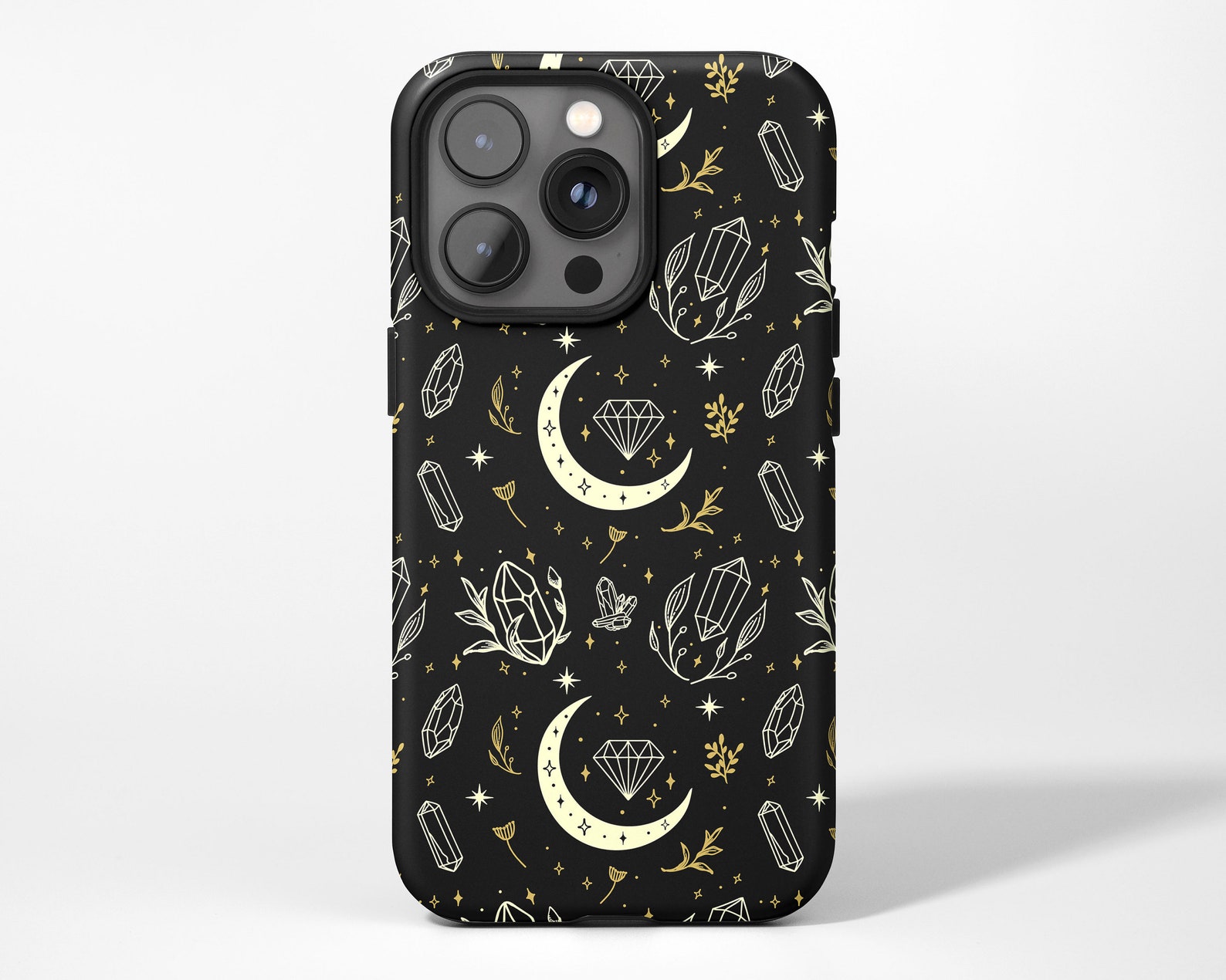 Moon Diamond Iphone 12 11 Pro Case Stars Celestial Phone Case - Etsy