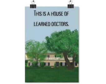 This is a House of Learned Doctors - Etsy