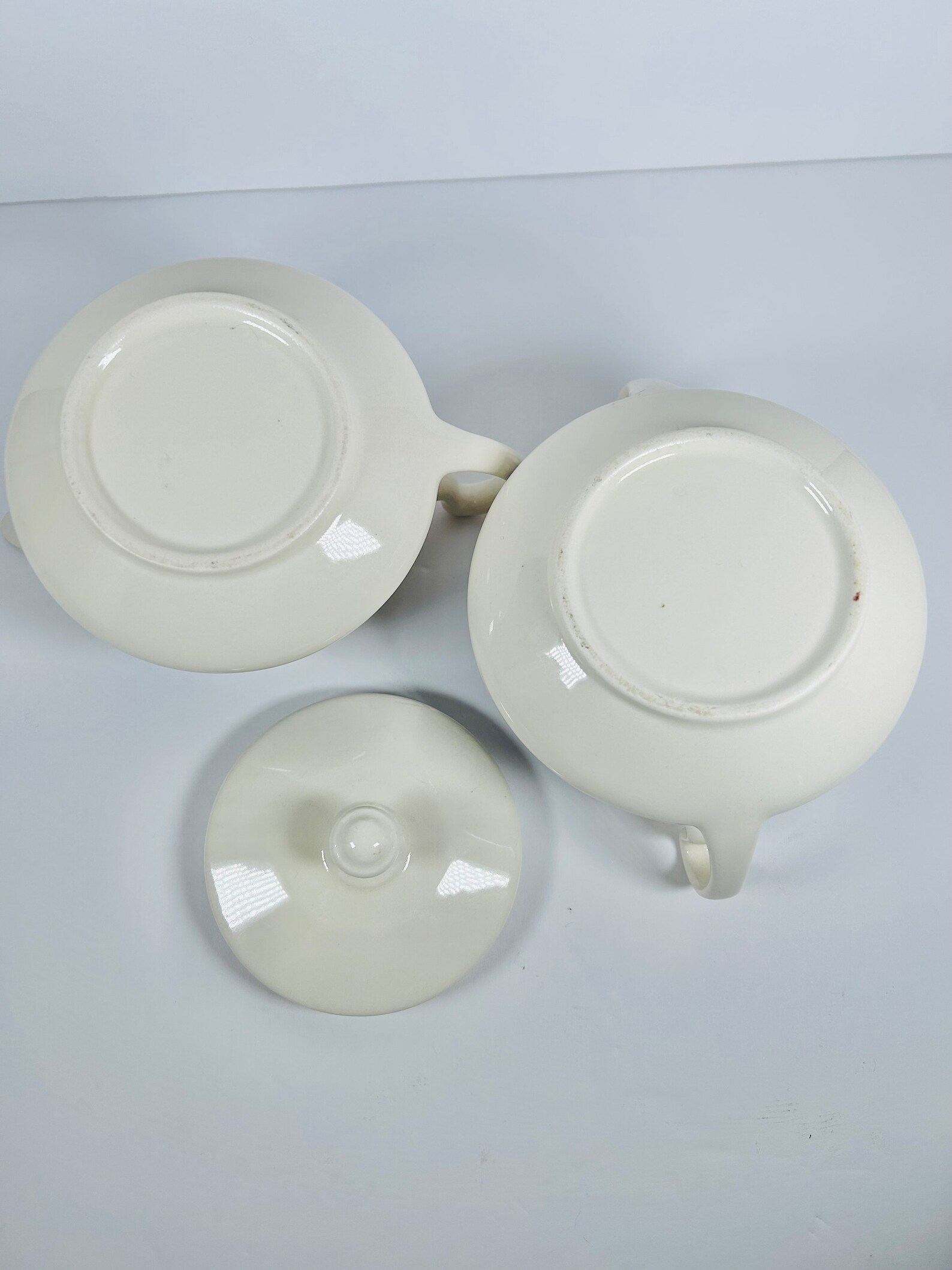 Vintage Homer Laughlin Shakespeare Country Blue Sugar and Creamer Set ...