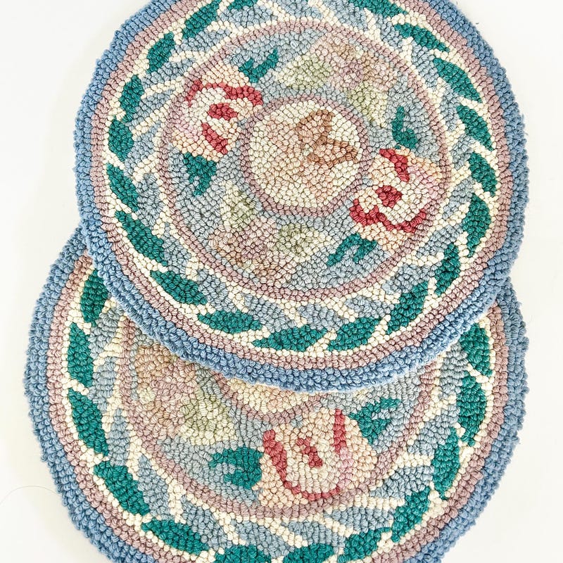 Hooked Chair Pads - Etsy