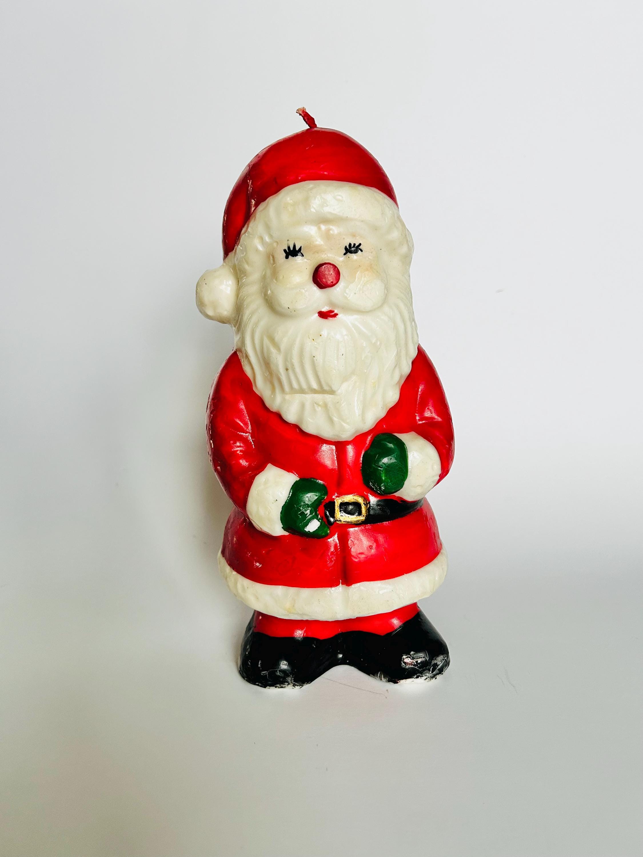 Vintage Santa Claus Candle – Large 1950s - 1960s Christmas Wax ...