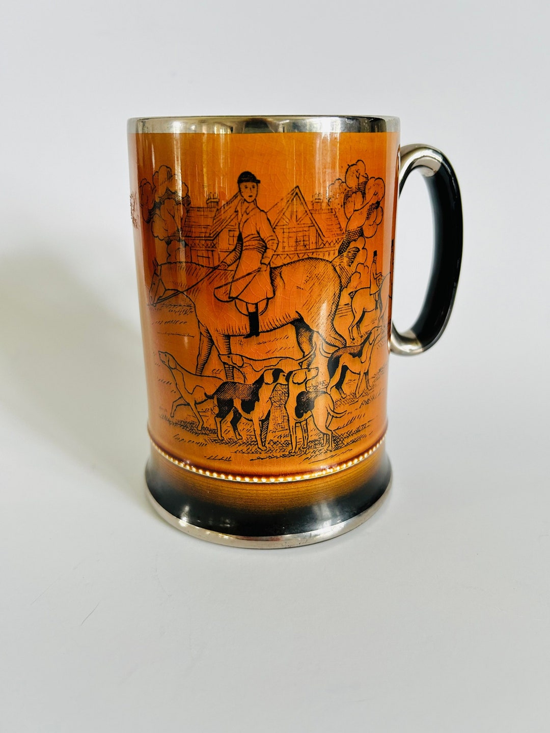 Vintage "ye Olde Coaching & Hunting Days" Made in England Mug - Etsy