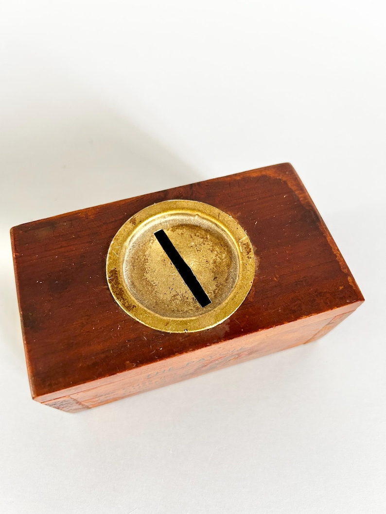 Vintage Wooden “cuss Box” Coin Bank – Mid Century Novelty Swear Jar - Etsy