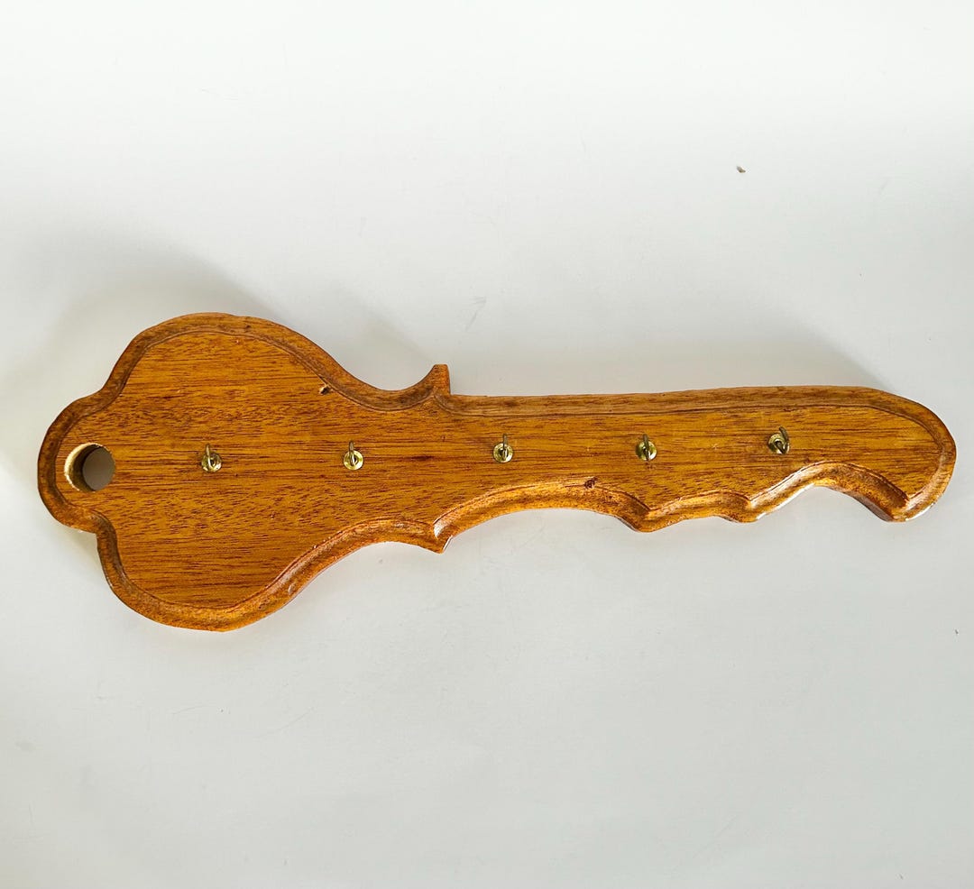 Vintage 1960s Wooden Skeleton Key Wall Key Holder Rack - Etsy