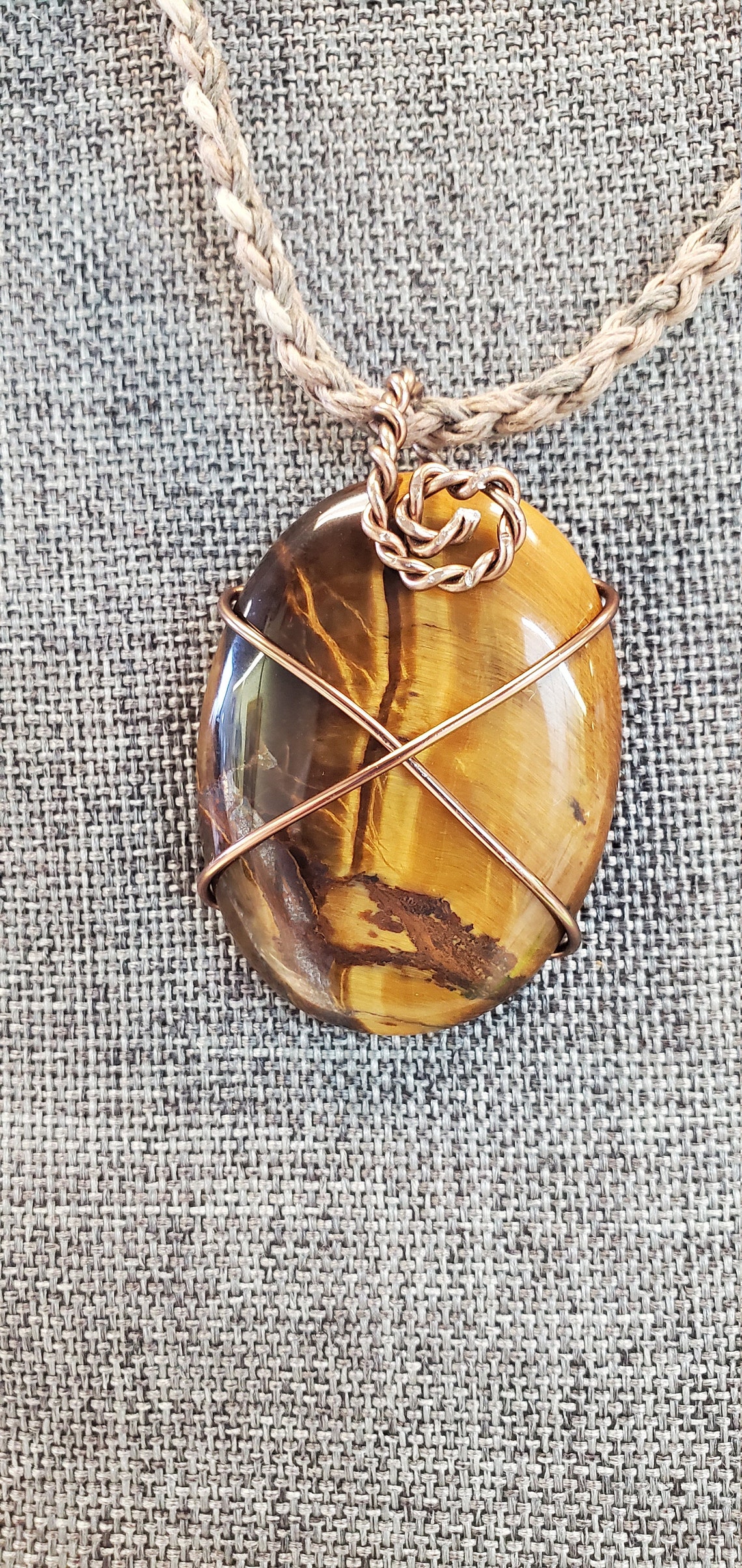 Handmade healing stone necklace | Etsy