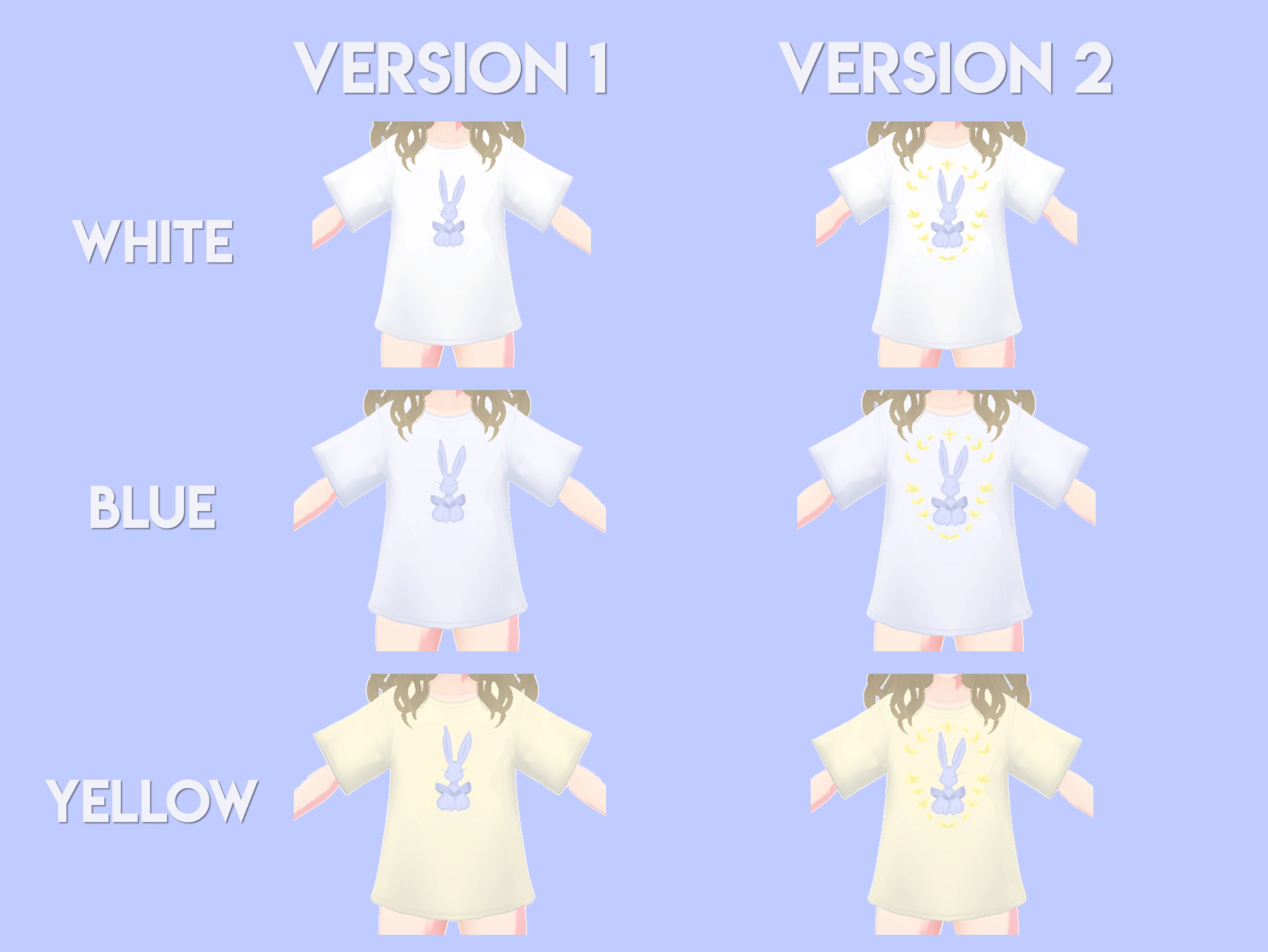 Vtuber Moon Bunny T-shirt for the Chinese Moon Festival 2022 — VROID ...