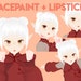 Vtuber "night Lux" Makeup — VROID (1.4.2) Texture "facepaint" + "lips ...