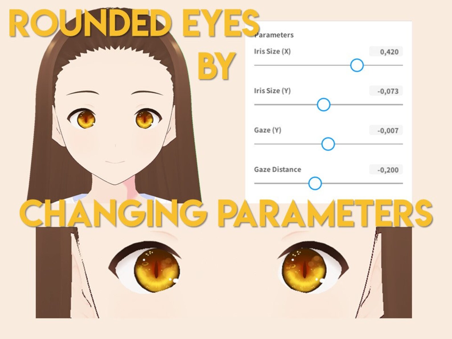 Vtuber Eyes (4 Colors) — VROID (1.4.2) Texture "iris" + "highlight ...