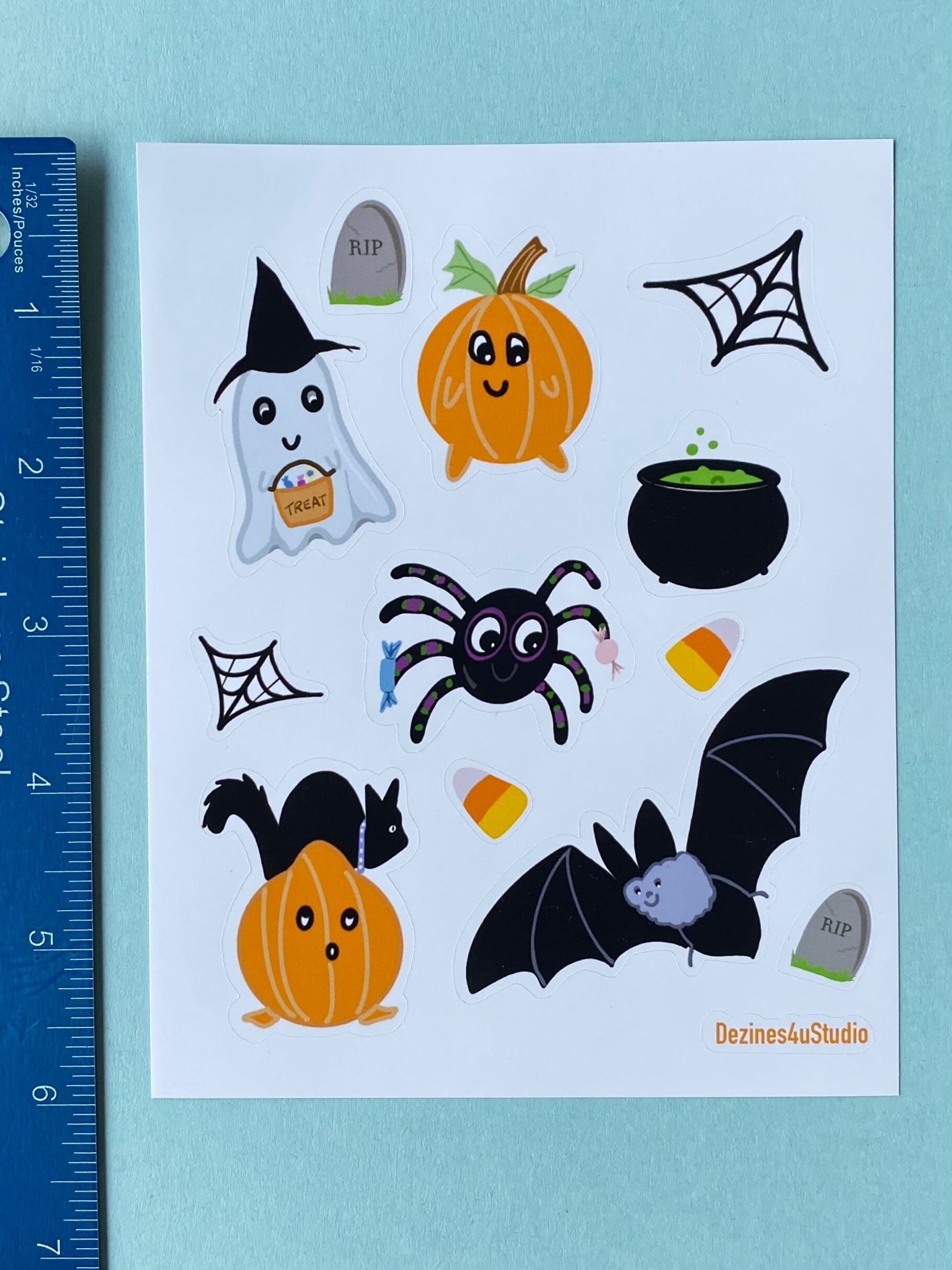 HALLOWEEN Stickers Fall October Holiday Stickers Planner - Etsy
