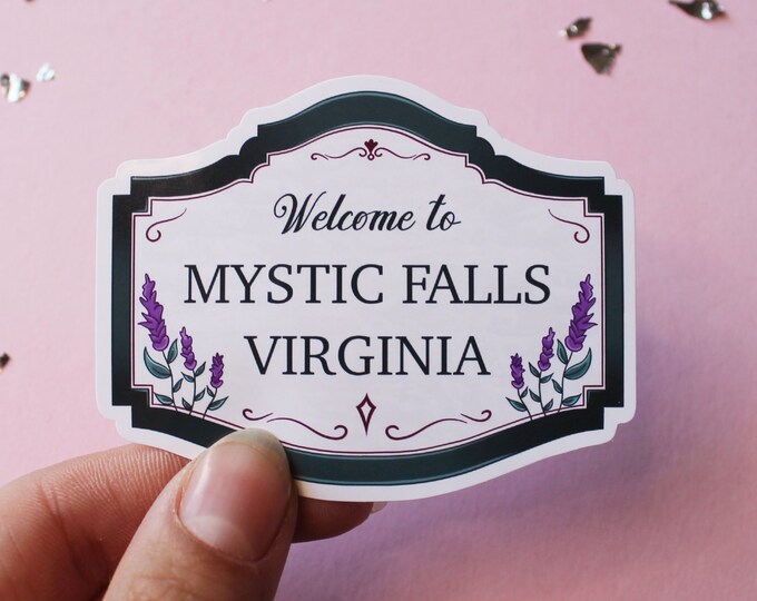 Tvd City Sign Sticker Mystic Falls Vampire Diaries Vinyl - Etsy.de
