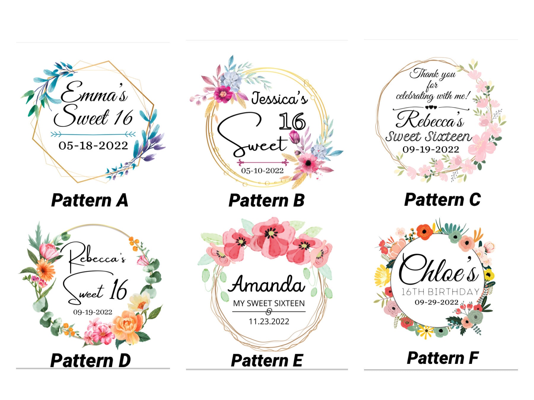 Pegatinas de cumpleaños personalizadas / etiquetas de | Etsy