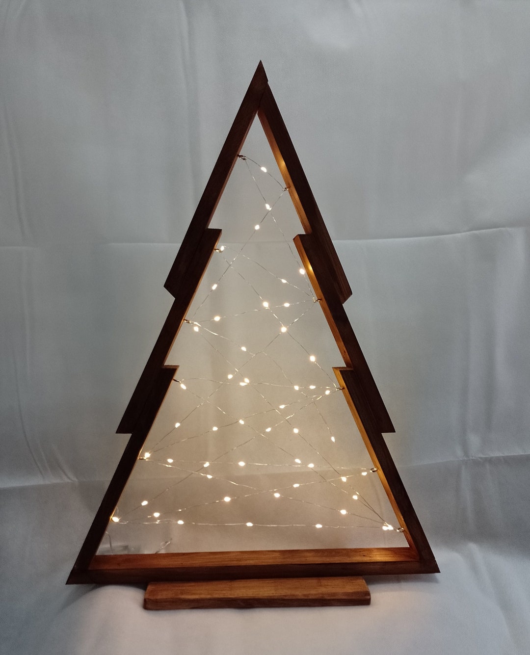 Wooden Shape Tree With Fairy Lights - Etsy