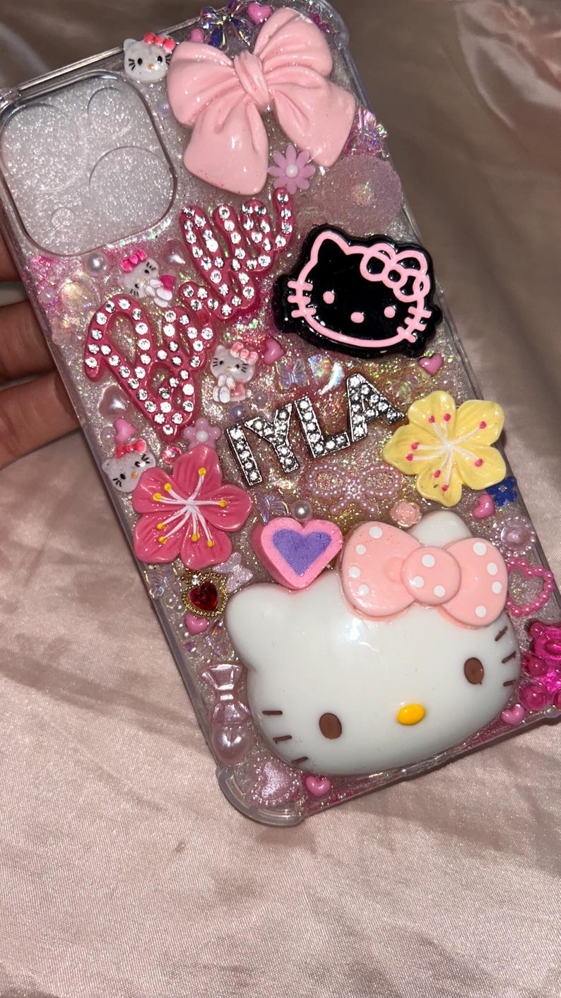 Custom Junk Phone Case/hello Kitty/sanrio/ Personalised Charm Phone ...