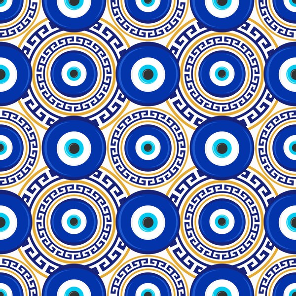 Greek Blue Pattern - Etsy