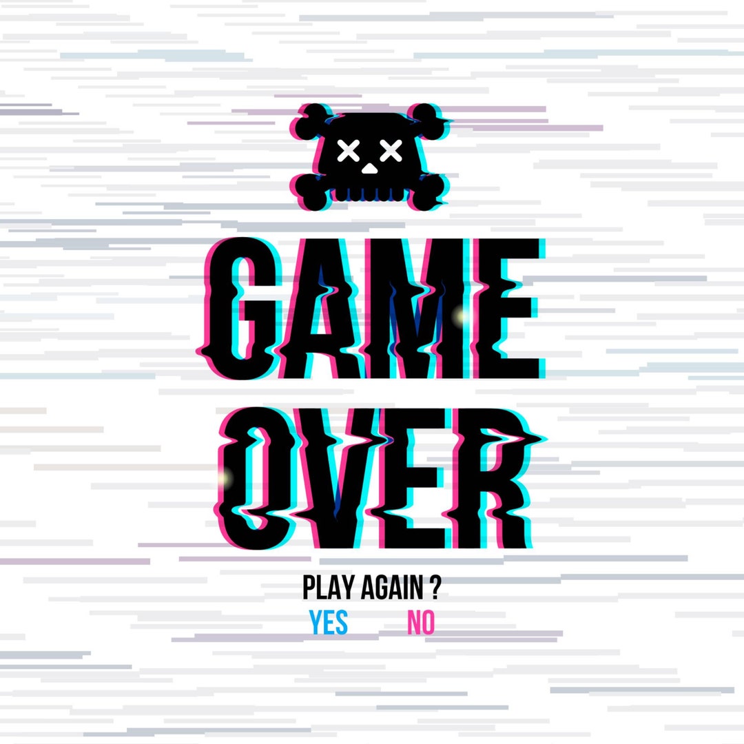 Gaming SVG, Gaming Clipart, Game Over SVG, Gamer Skull SVG, Play Again ...