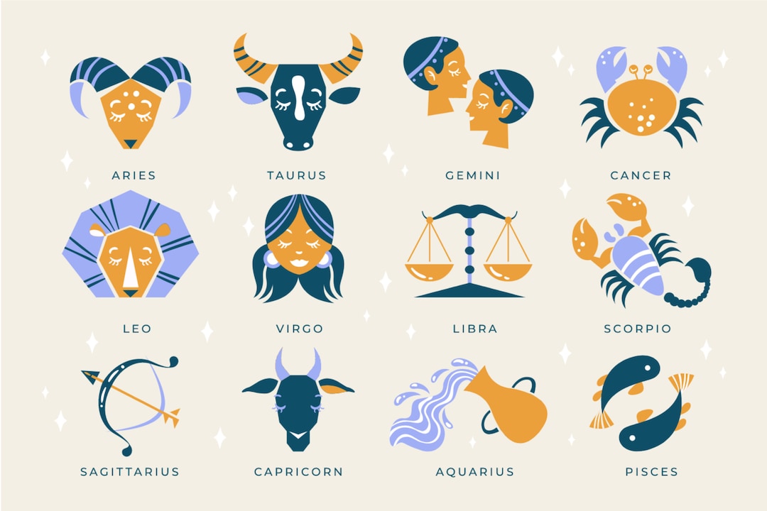 Hand Drawn Zodiac Sign SVG Bundle Minimalist Logo Scorpio Cancer Pisces ...