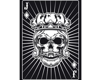 Skeleton Playing Card Hand Svg - Etsy
