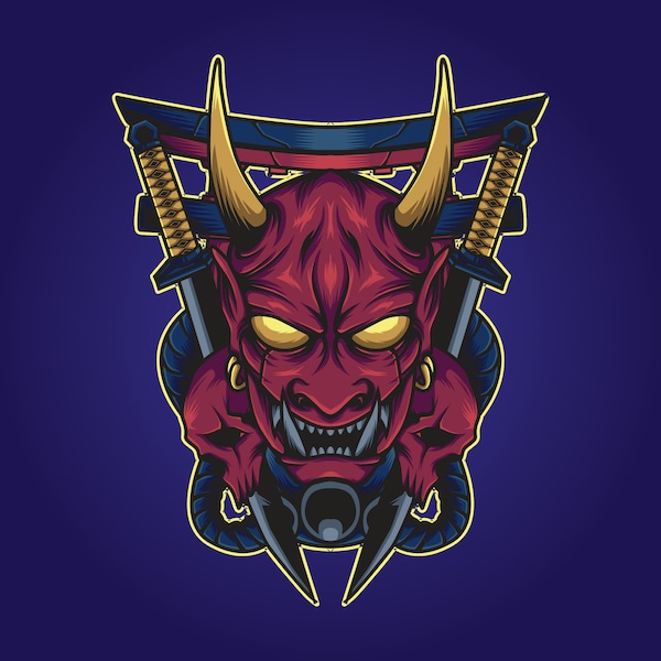 Oni Svg - Etsy