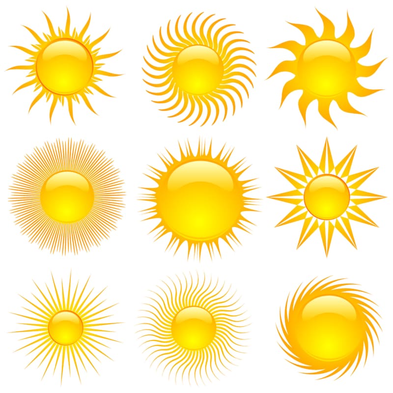 Sun Illustration - Etsy