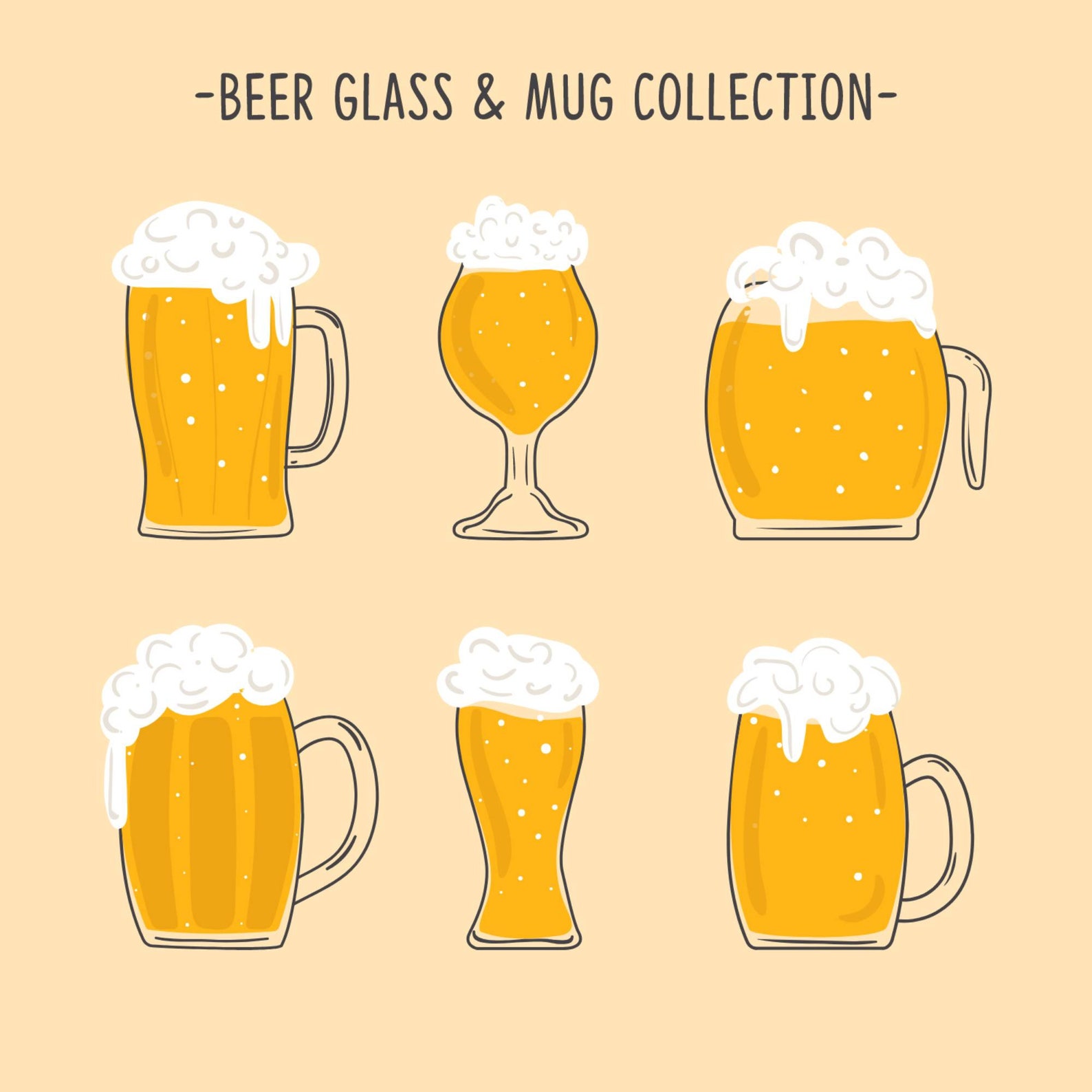 Beer Mug SVG Bundle Beer Glass SVG Bundle Beer Stein | Etsy