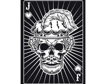 Skeleton Playing Card Hand Svg - Etsy