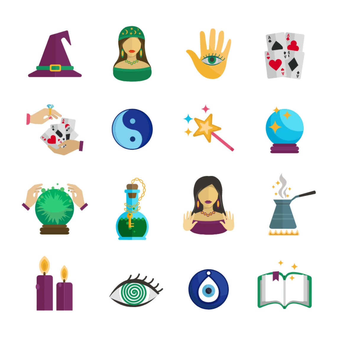Tarot Icons SVG Bundle: Zodiac, Magical, Occult (digital Download) - Etsy