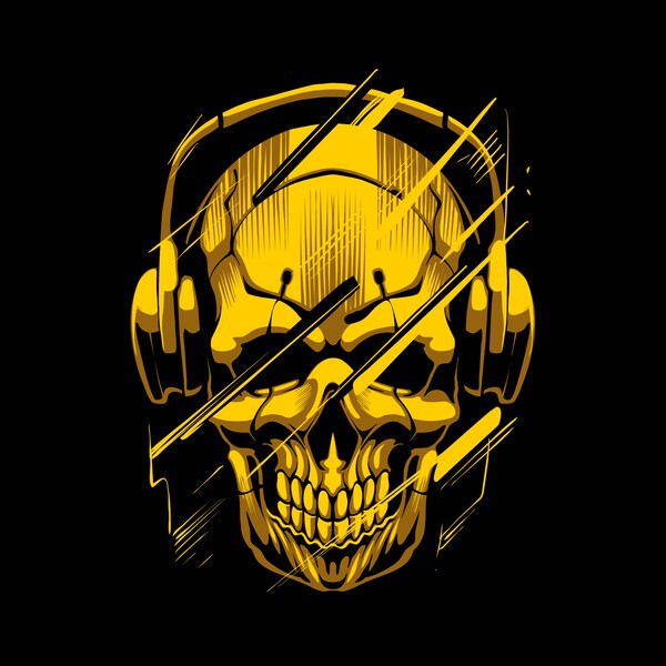 Yellow Skull - Etsy