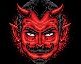 Angry Satan Clipart - Etsy