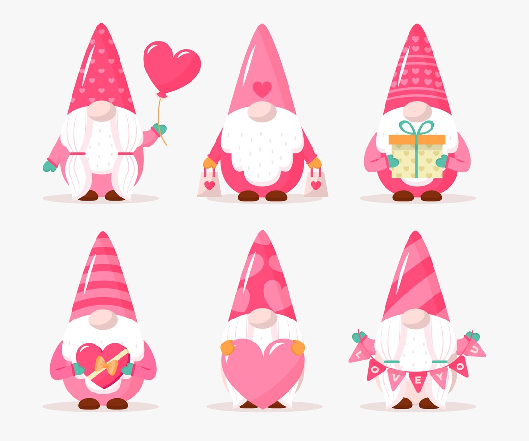 Valentine Gnome SVG Bundle Valentine Day SVG Bundle Valentine Gnome Svg ...