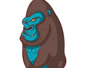 Fat Monkey Clipart Image