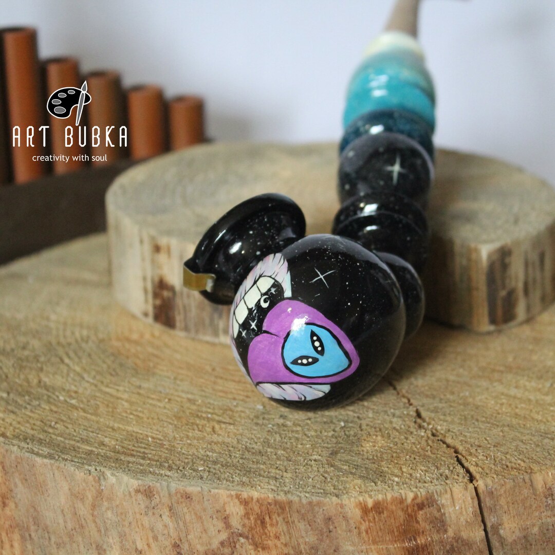 Wooden Smoking Pipe. Alien Pipes. Girly Pipe. Handmade Pipe - Etsy