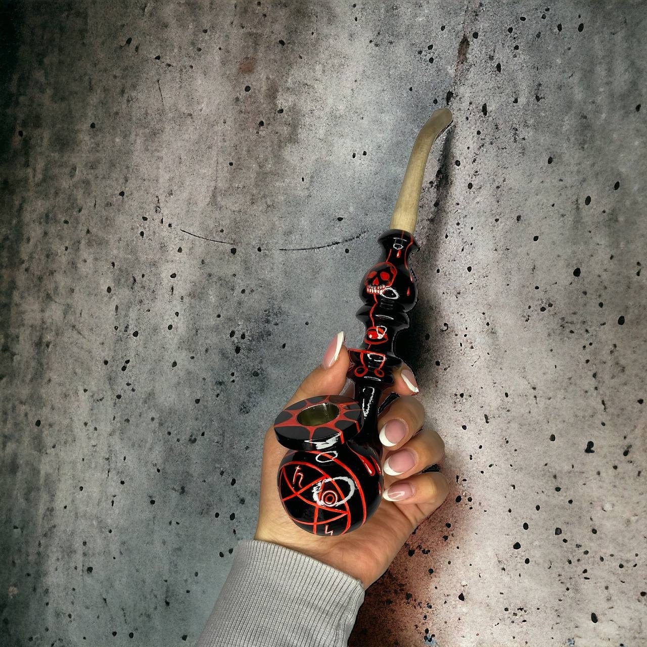 Tobacco Wooden Pipe. Wooden Smoking Pipe. Gothic Pipe. Peace Pipe ...