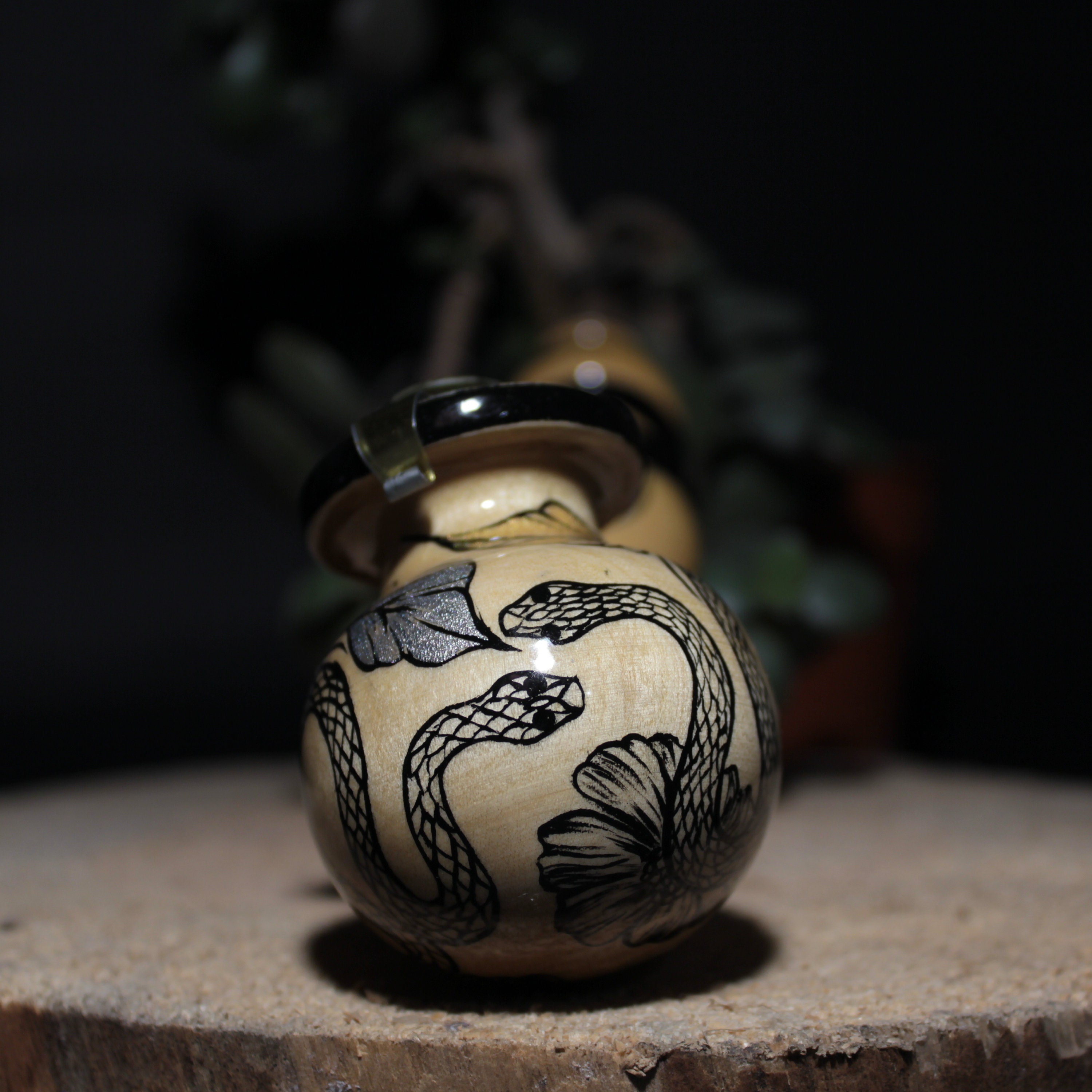 Wooden Tobacco Pipe. Snake Pipe. Wizard Pipe. Cute Pipe. Bowls for ...