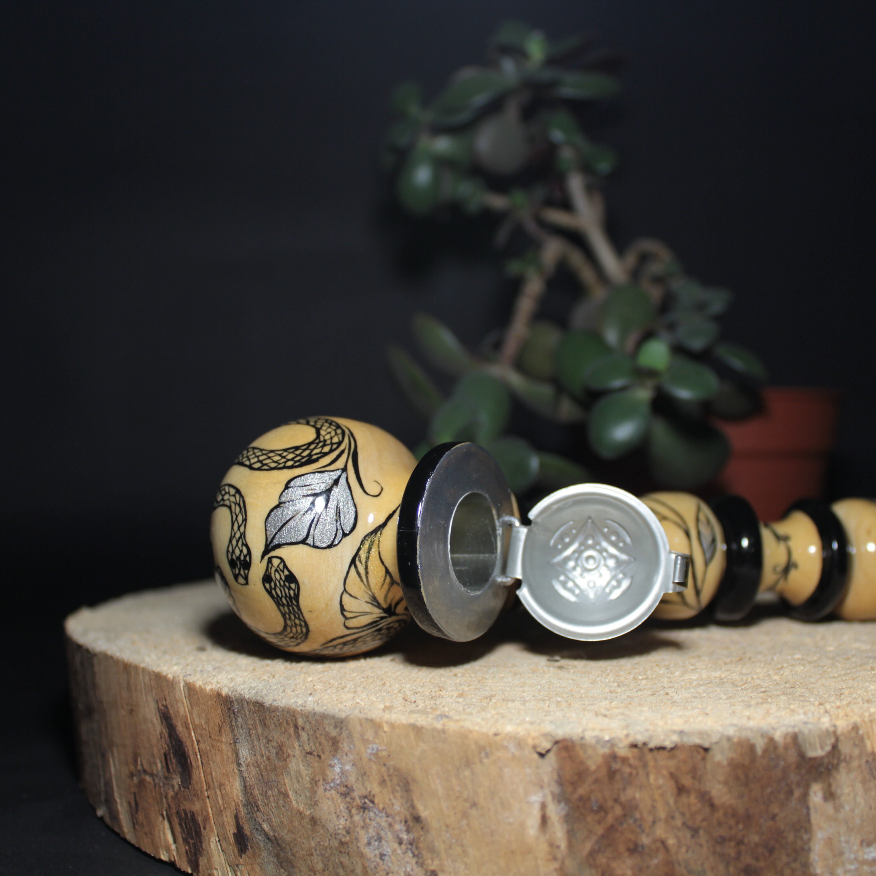 Wooden Tobacco Pipe. Snake Pipe. Wizard Pipe. Cute Pipe. Bowls for ...