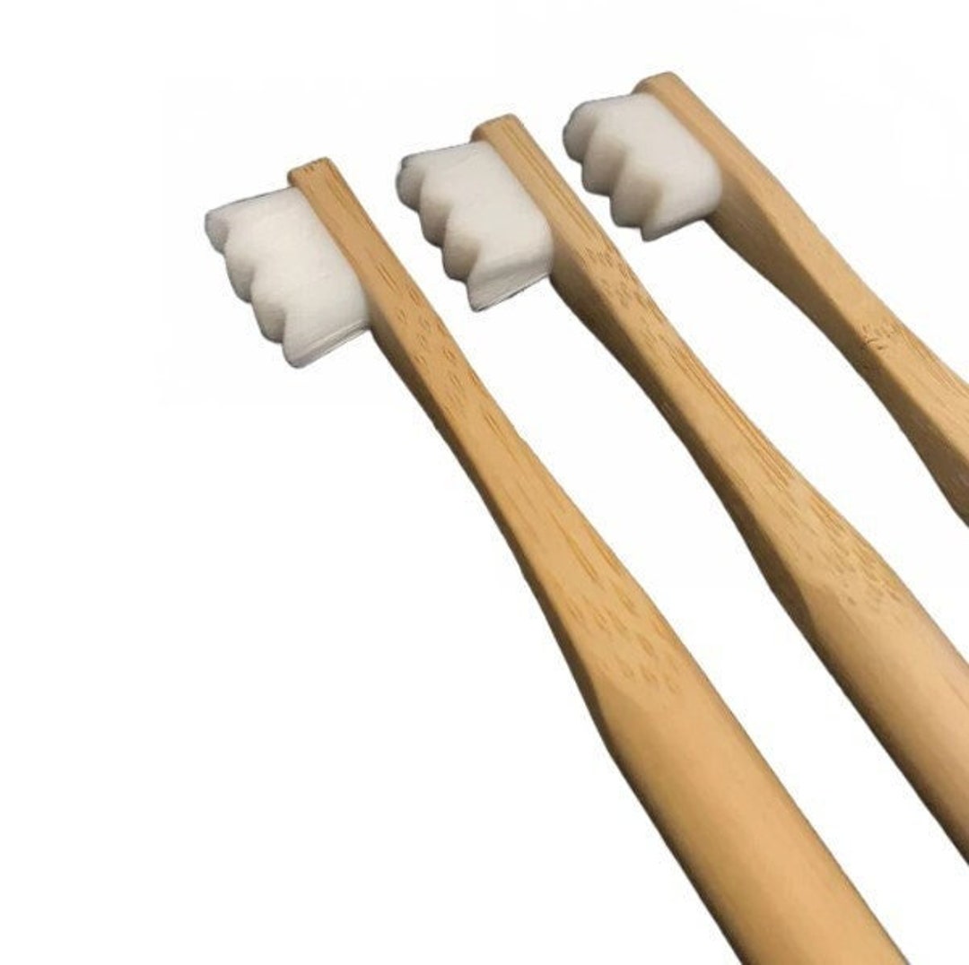 Bamboo Toothbrush, Nano Bristles Super Soft 10,000 Bristles, Extra Fine ...