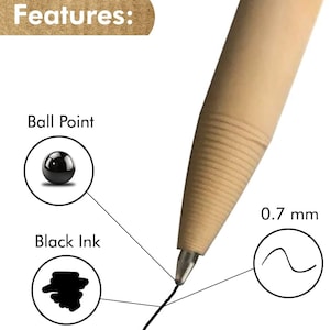 Eco-friendly Pens, Pack of 24, Kraft Paper & Steel Biodegradable Pens ...